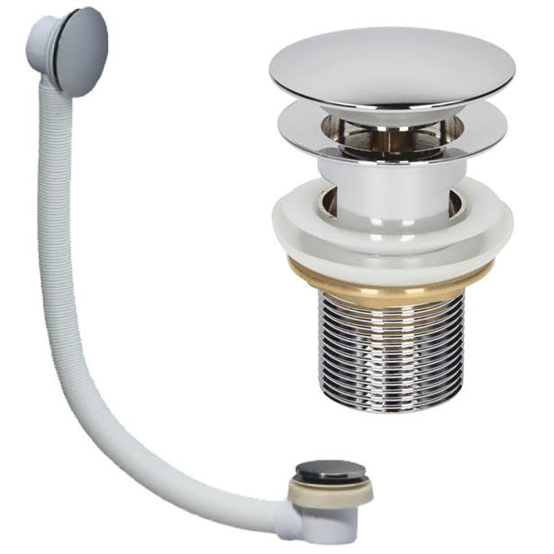 Essentials Bath and Basin Waste Pack - White