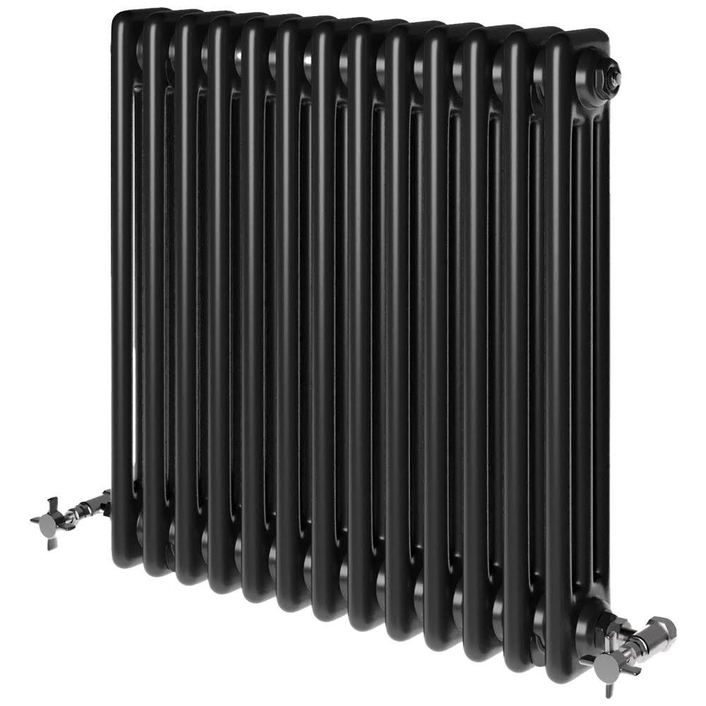 Park Lane Traditional Colosseum Triple Bar Column Radiator Black - 600 ...