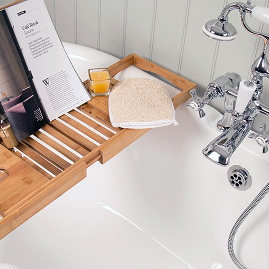 Croydex Bamboo Bath Rack