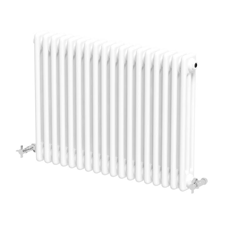 Park Lane Traditional Colosseum Triple Bar Column Radiator White 600 x ...