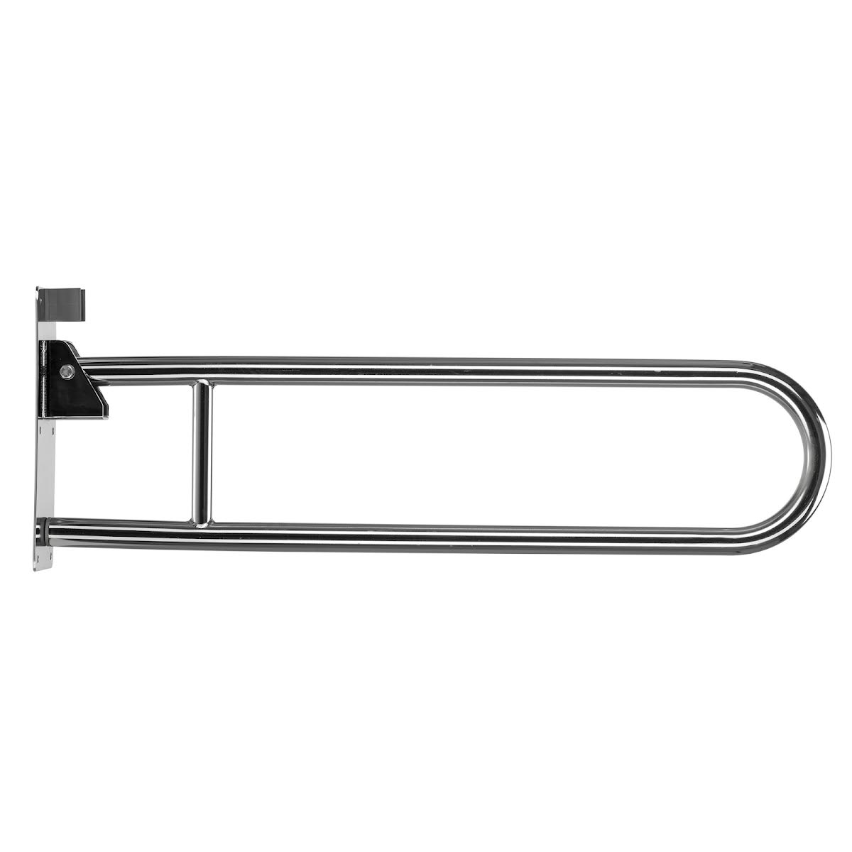 Croydex Stainless Steel Fold Away Hand Rail in Chrome