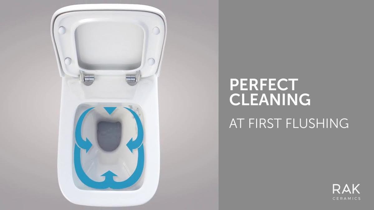 RAK Ceramics Resort Comfort Height Rimless Toilet & Seat RSTPAKMX