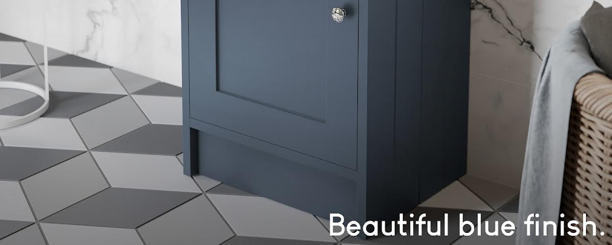 Park Lane Winchester Blue Cloakroom Storage Unit - 400mm