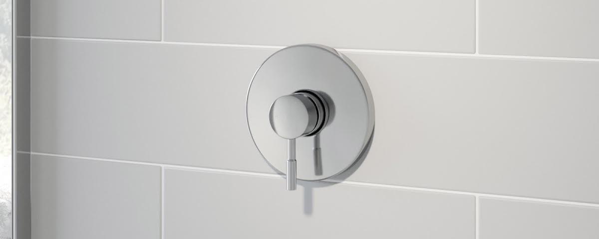 Essentials Concealed Stick Shower with Ceiling Mounted Fixed Shower Head
