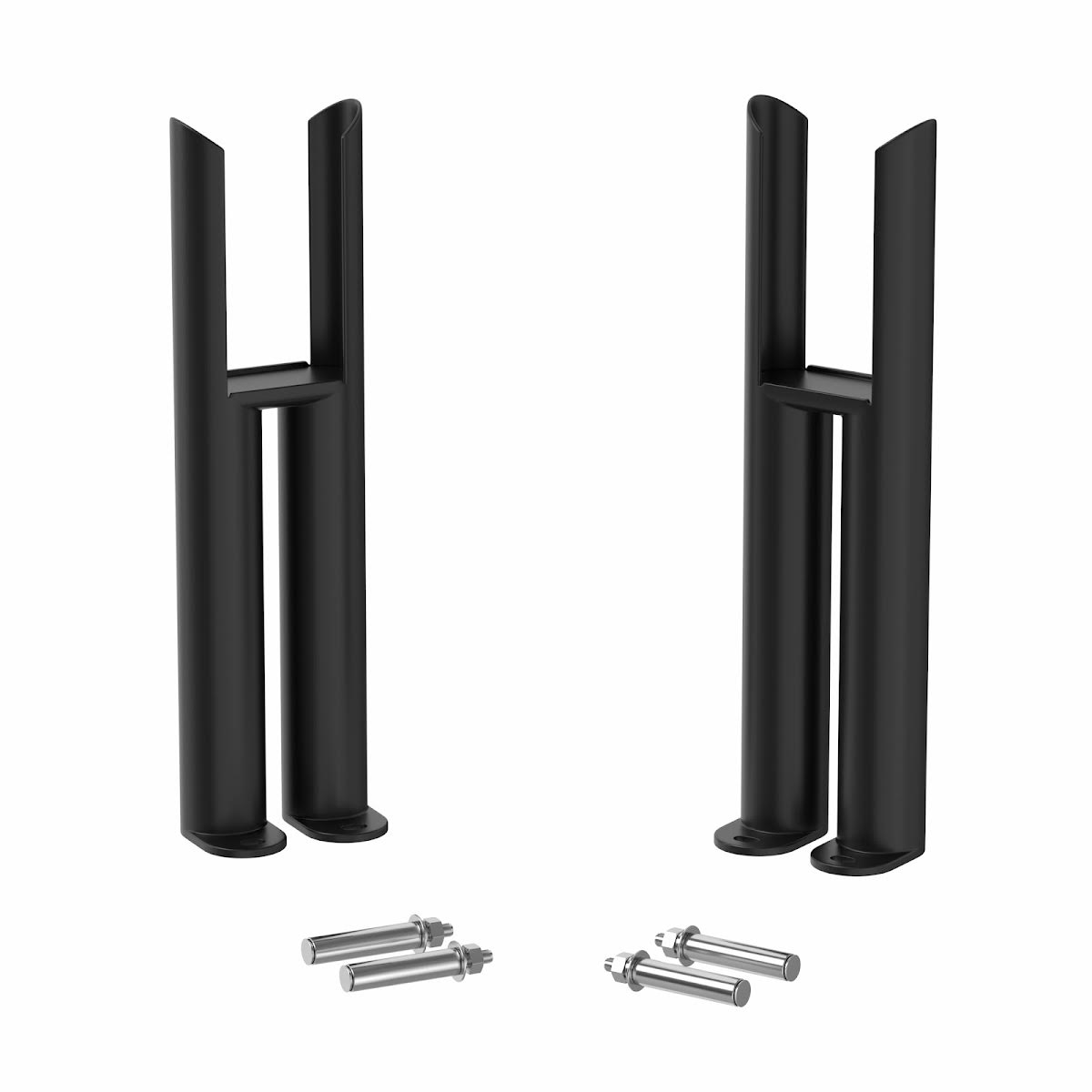 Park Lane Black Legs for Traditional Radiator - Double Bar