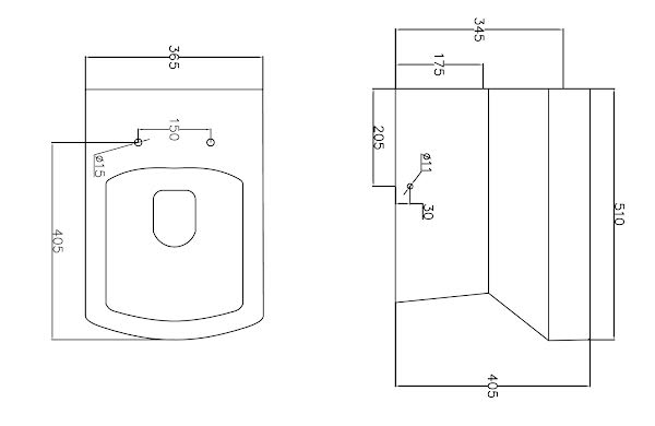 Artis Breeze White Royan Toilet, Basin Vanity Unit 900mm RH