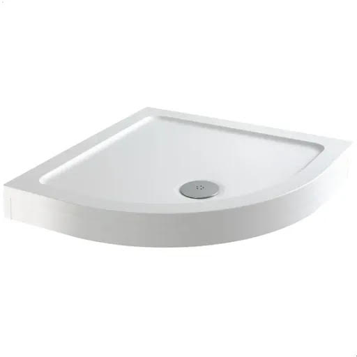Hydrolux Raised 1000 x 1000mm Quadrant Shower Tray with Waste