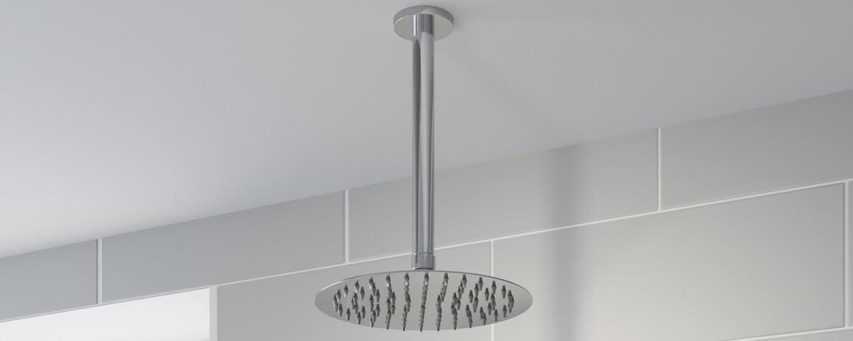 Essentials Concealed Stick Shower with Ceiling Mounted Fixed Shower Head