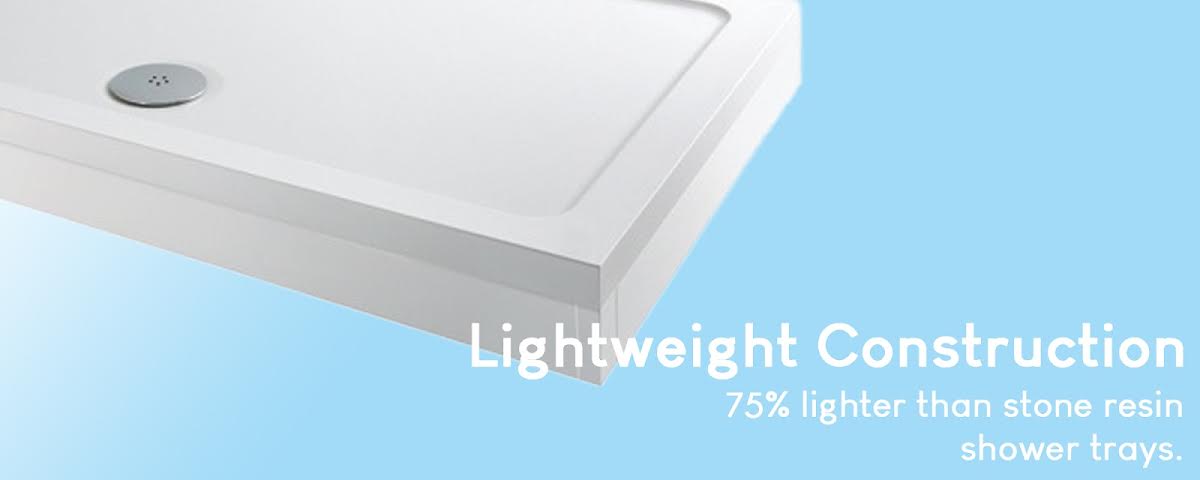 Hydrolux Raised 1600 x 700mm Shower Tray with Waste