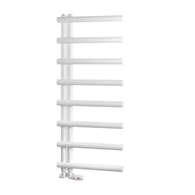 Solaro Marlow E-Style 1150 x 500mm Heated Towel Radiator - Matt White