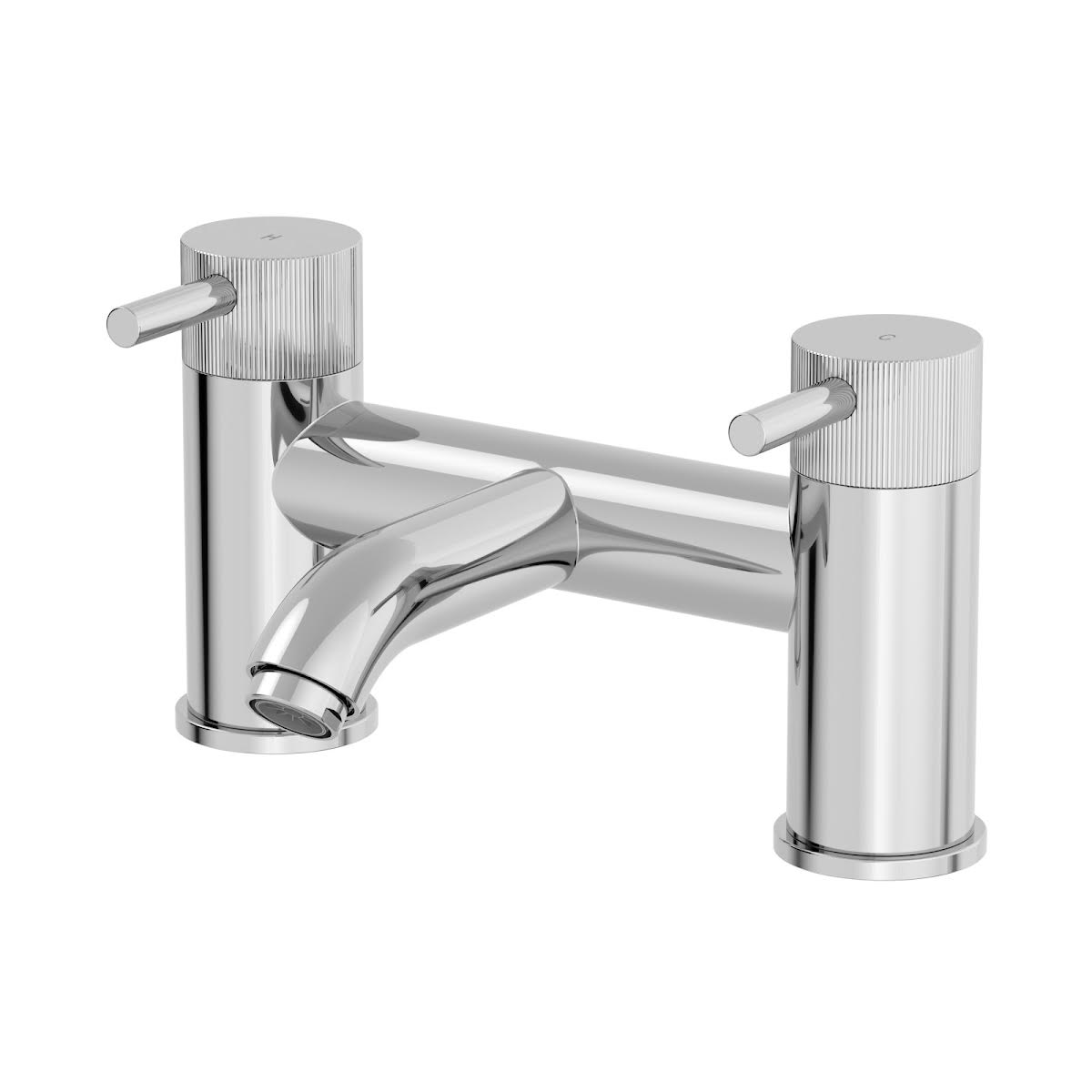 Merano Fluted Bath Mixer Tap - Chrome