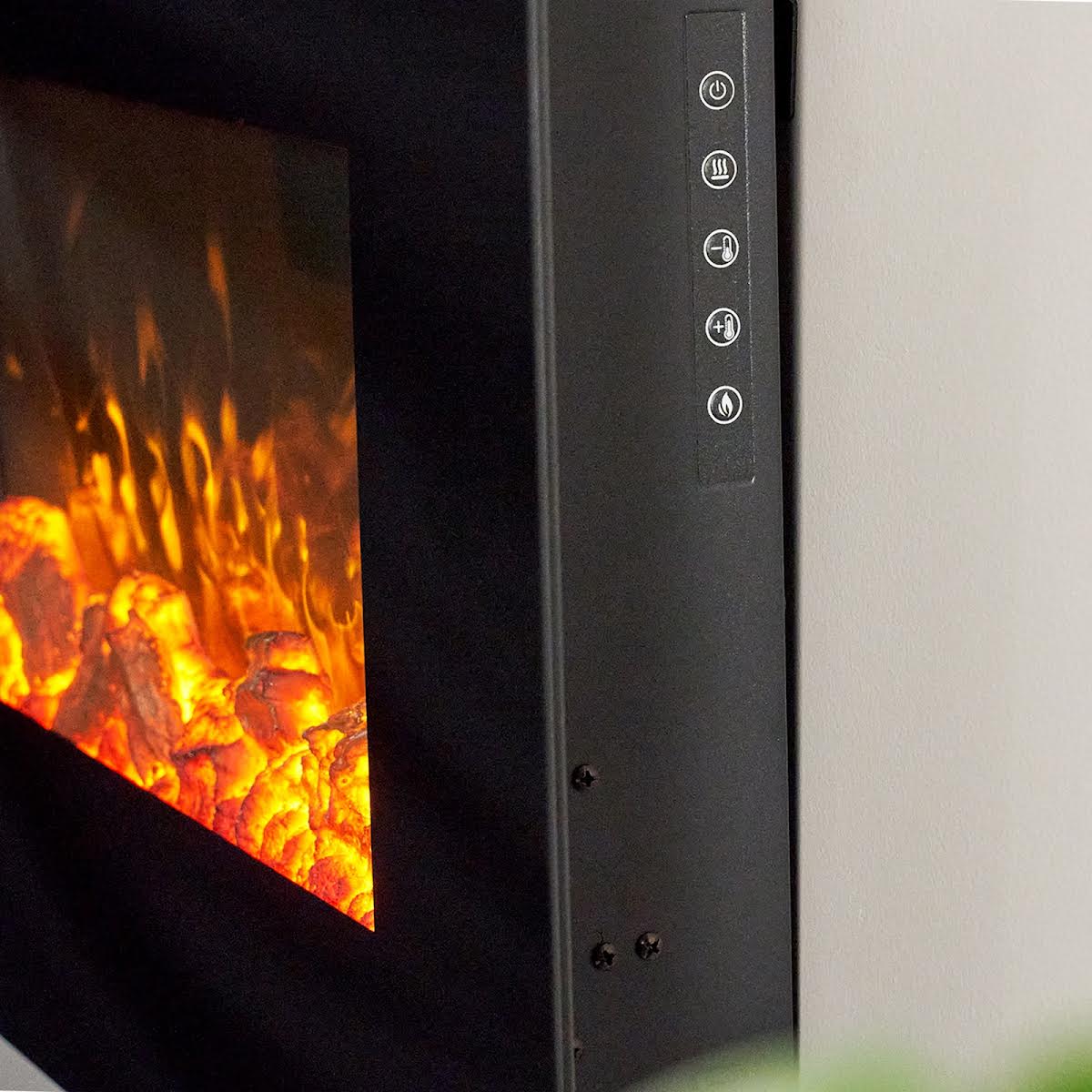 Sureflame WM-9334 26 inch Remote Control black Electric Wall Mounted ...