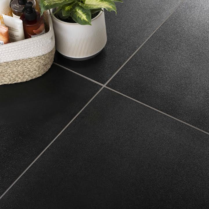 Amiata Sparkle Black Porcelain Wall & Floor Tiles