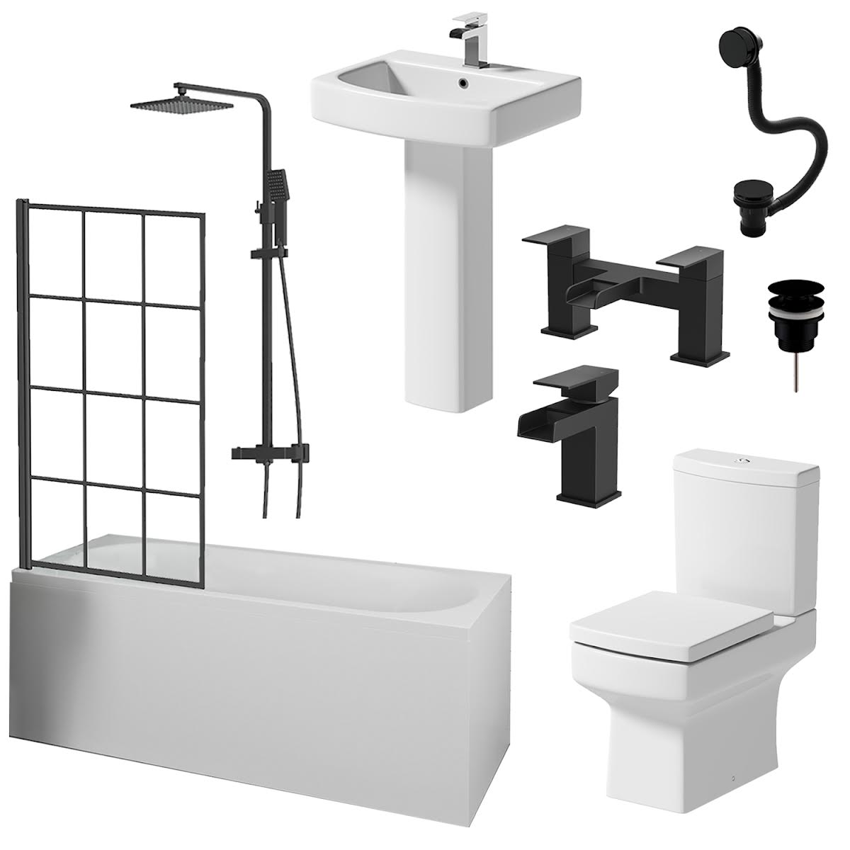 Complete Bathroom Suites with Shower - Plumbworld