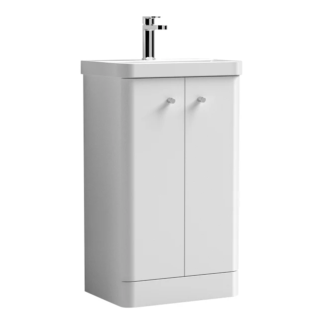Opula Origin White Bathroom Vanity Unit & Basin 500mm