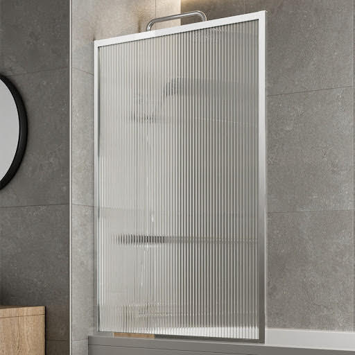 Fluted Bath Shower Screens - Plumbworld