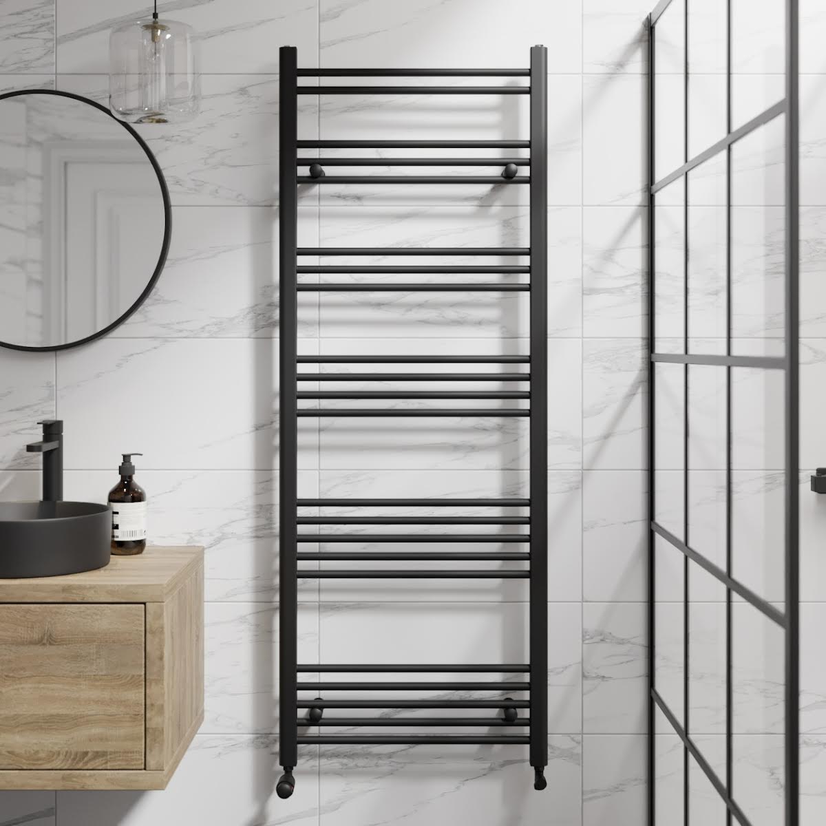 Black Towel Radiators - Plumbworld