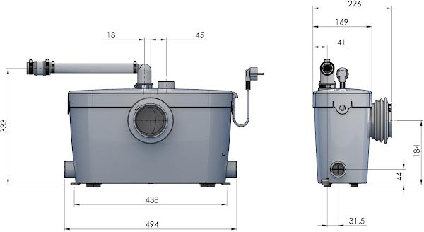 Saniflo Saniaccess 3 Macerator Pump