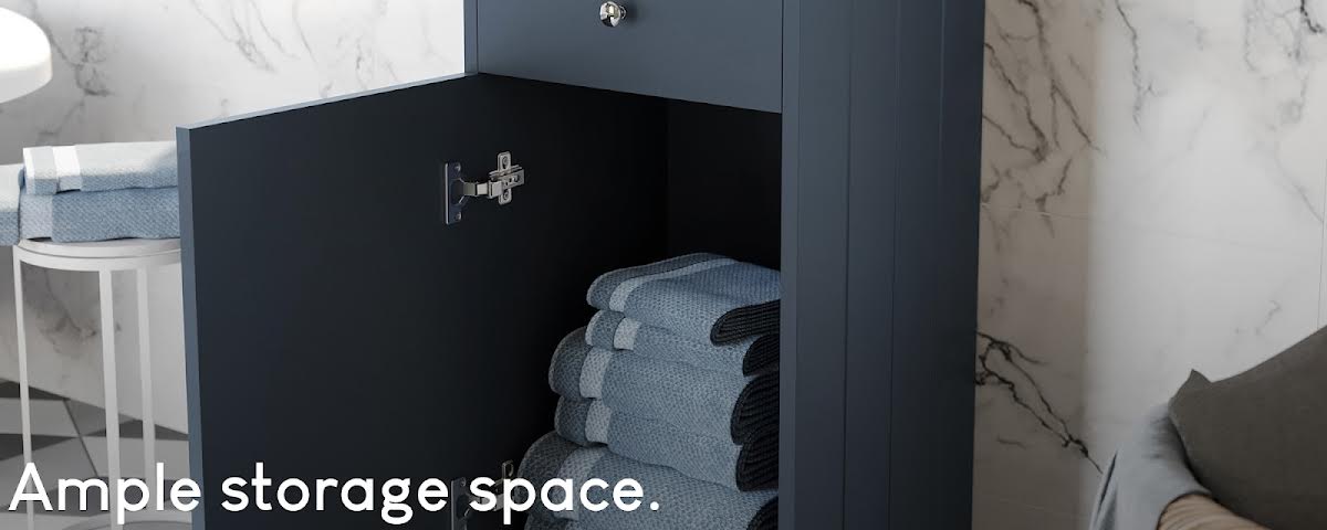 Park Lane Winchester Blue Cloakroom Storage Unit - 400mm