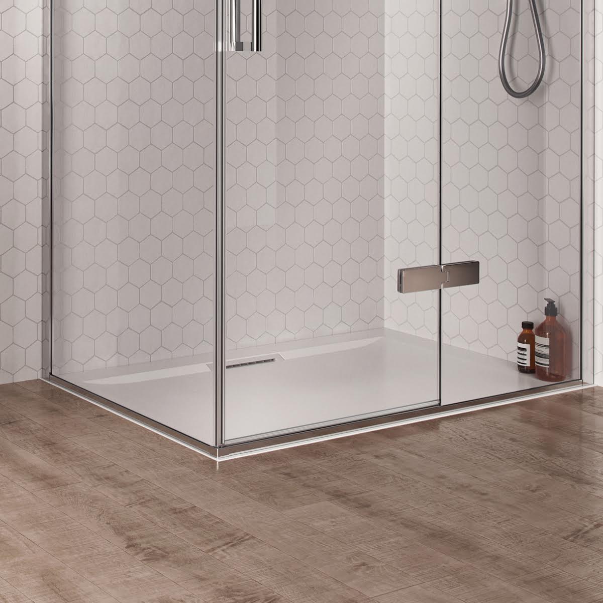 Mira Flight Level Stone Resin Non-Slip Shower Tray 1200x800mm