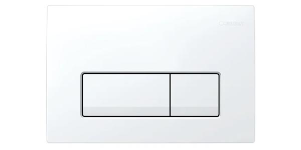 Geberit Delta50 Dual Flush Plate for Concealed Cisterns - White
