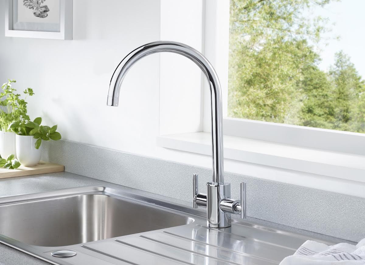 Bristan Artisan Easyfit Kitchen Mixer Tap - Chrome - AR SNK EF C