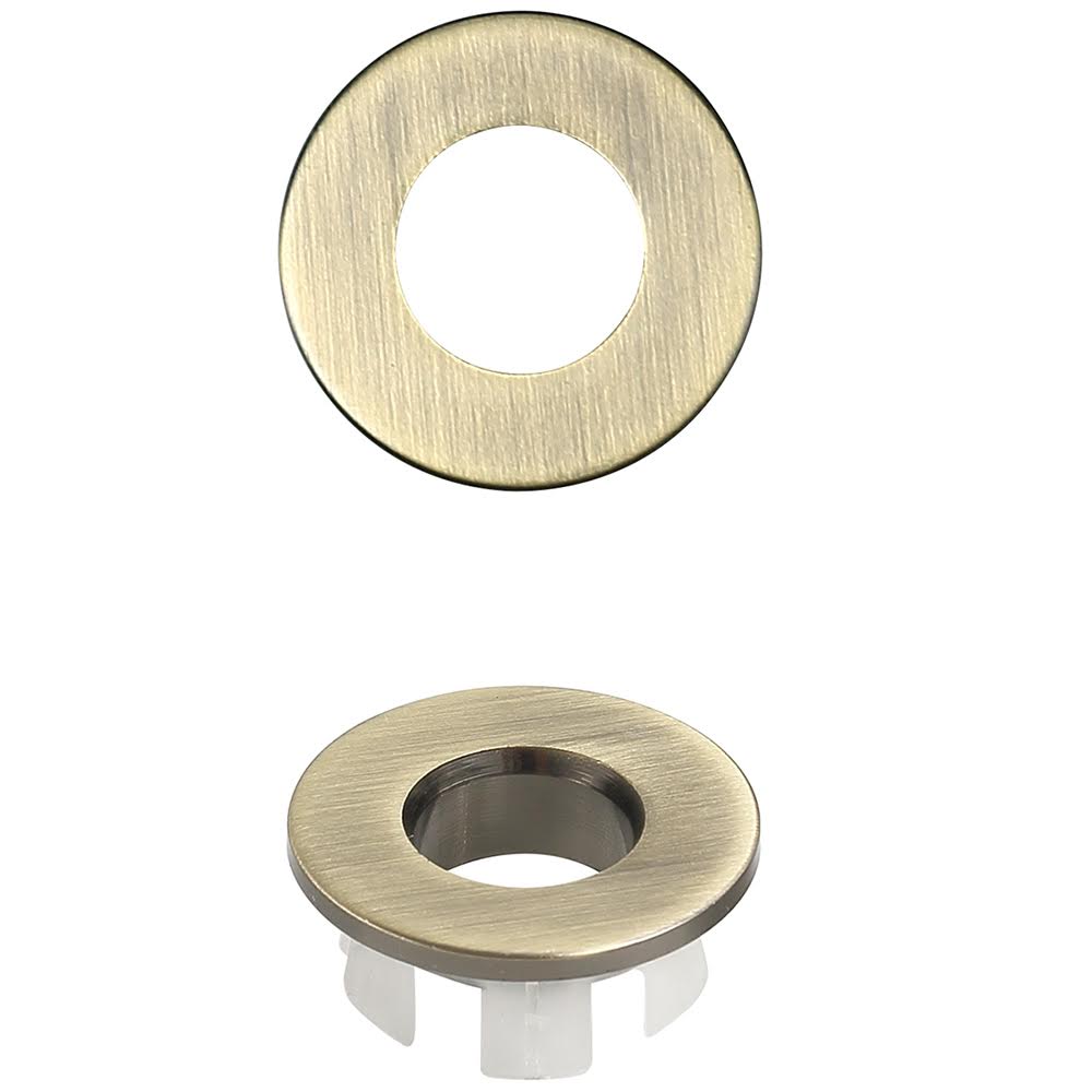 Architeckt Sink Overflow Cover - Brushed Brass
