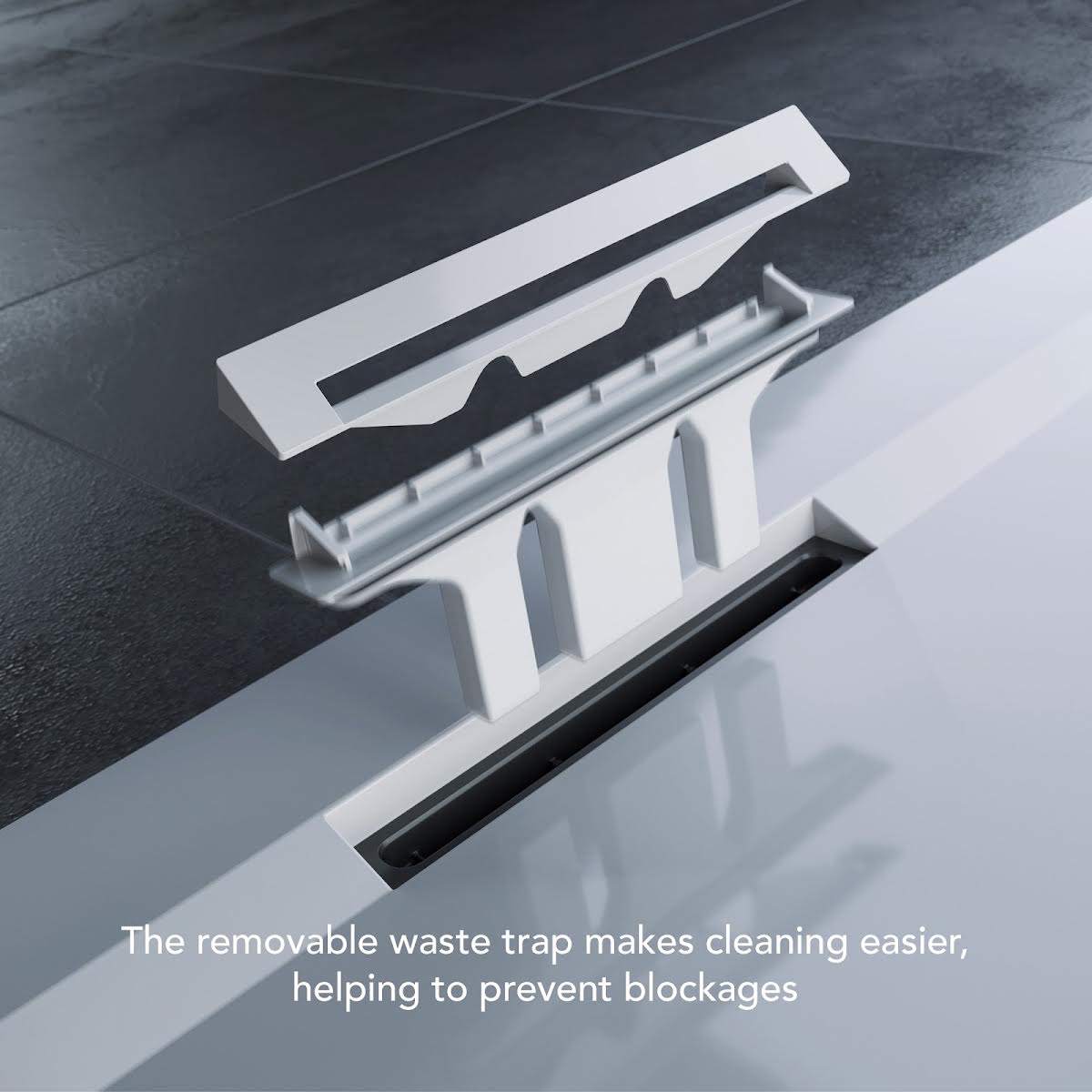 Mira Flight Level Stone Resin Non-Slip Shower Tray 1200x800mm