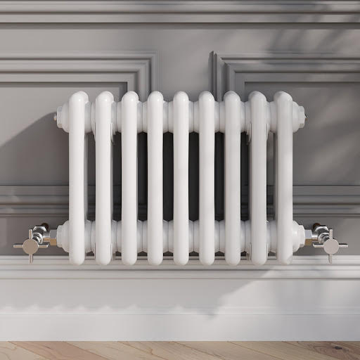 Park Lane Traditional Colosseum Triple Bar Column Radiator White 300 x ...