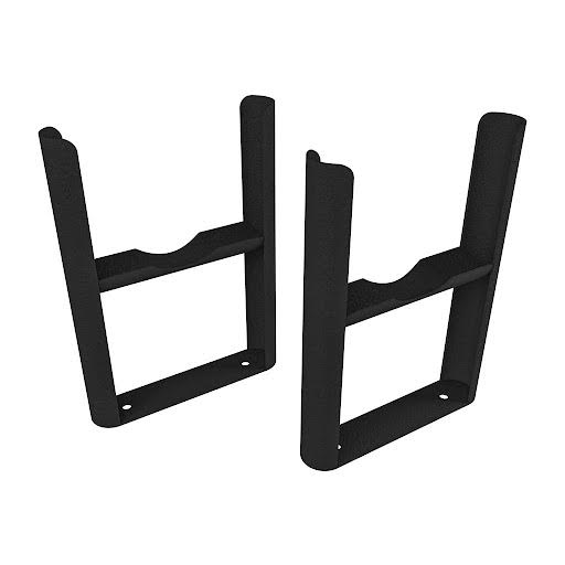 Solaro Rivassa Matt Black Radiator Legs for 4 Column Radiators