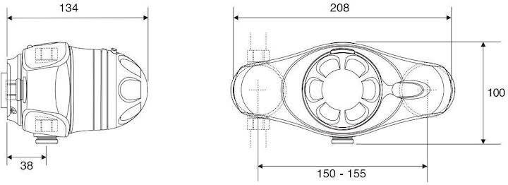 Mira Excel E Exposed Thermostatic Chrome Shower Valve