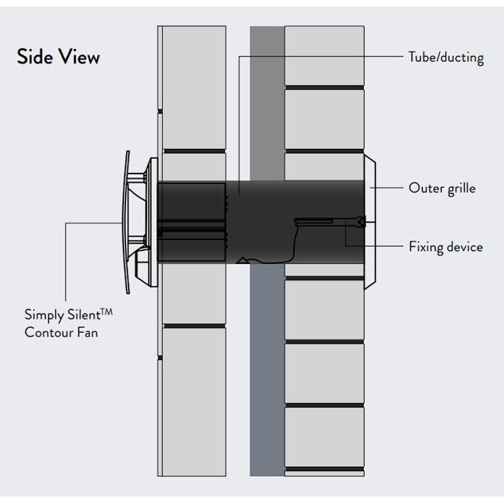 Xpelair Simply Silent C6HTS Extractor Fan