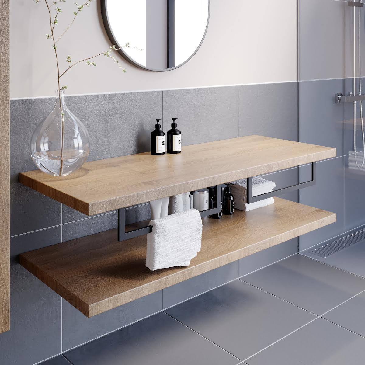 Floating Basin Shelves - Plumbworld