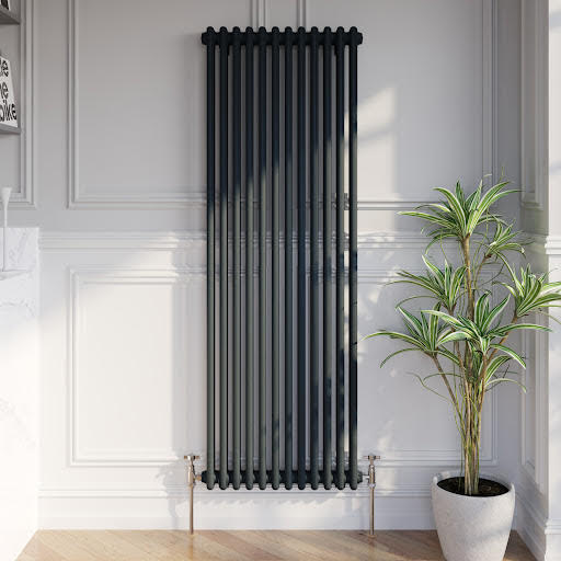 Park Lane Vertical Double Column Radiator Anthracite 1600 x 560mm