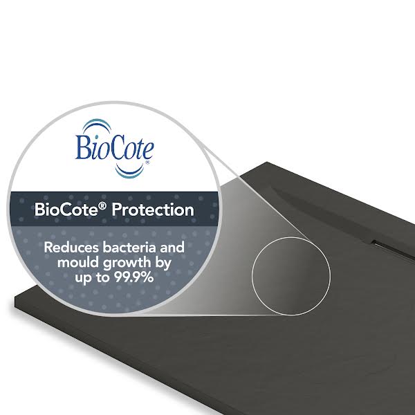 Mira Flight Level Stone Resin Shower Tray - Slate 1200 x 800mm