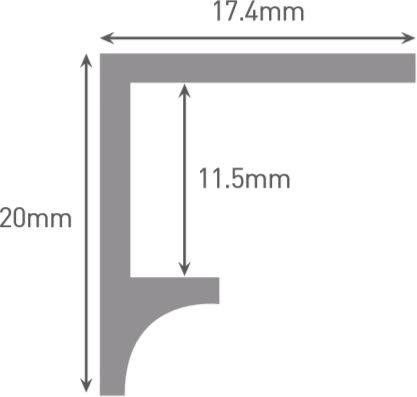 Multipanel Wall Panel Last Panel Profile Type Y Satin Silver