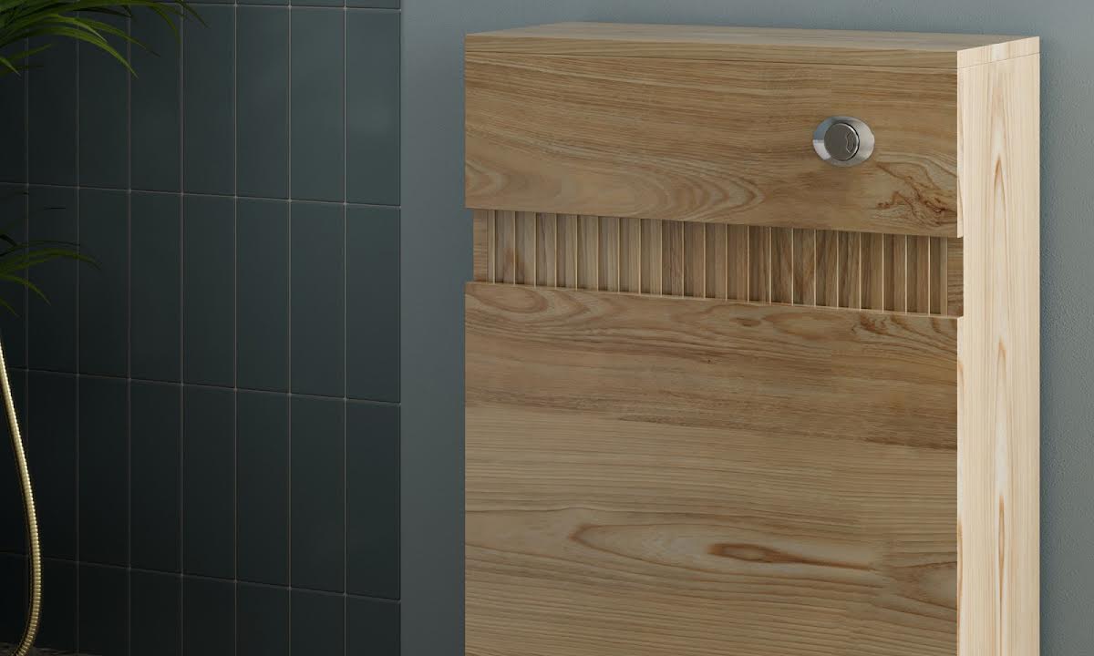 Artis Fluted Back to Wall Toilet Unit - Wood