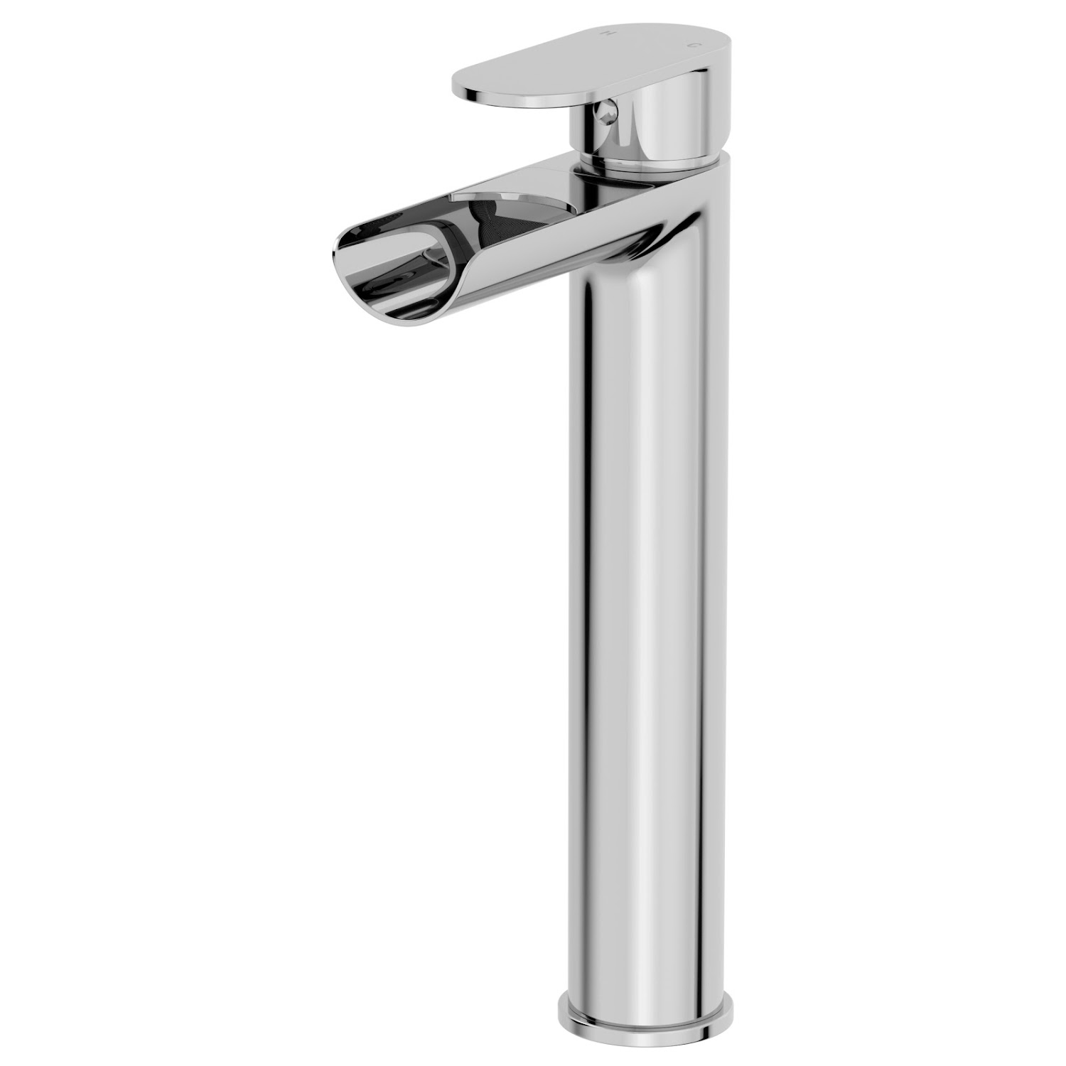 Bathroom Waterfall High Rise Tall Mono Basin Sink Mixer Tap Modern