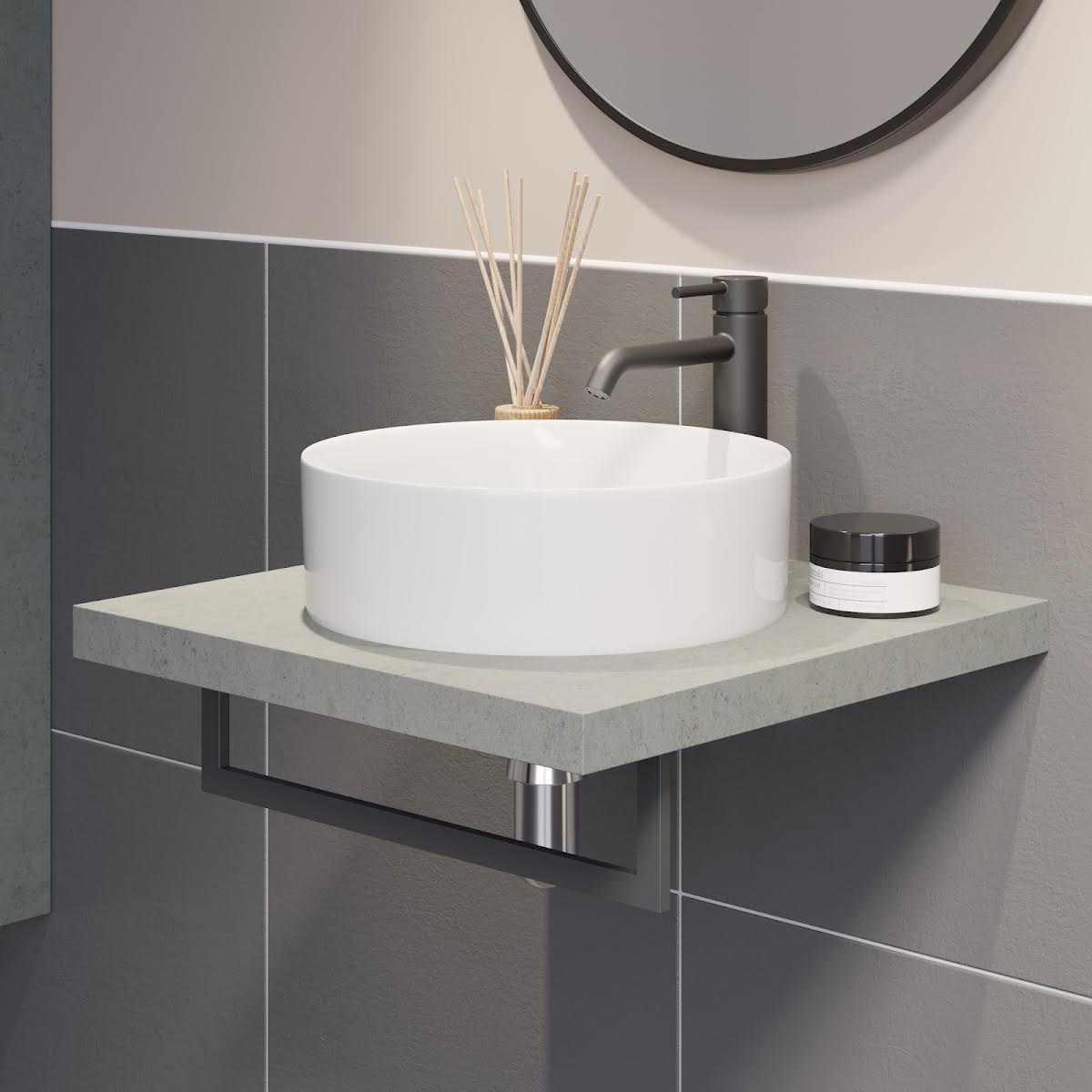 Floating Basin Shelves - Plumbworld