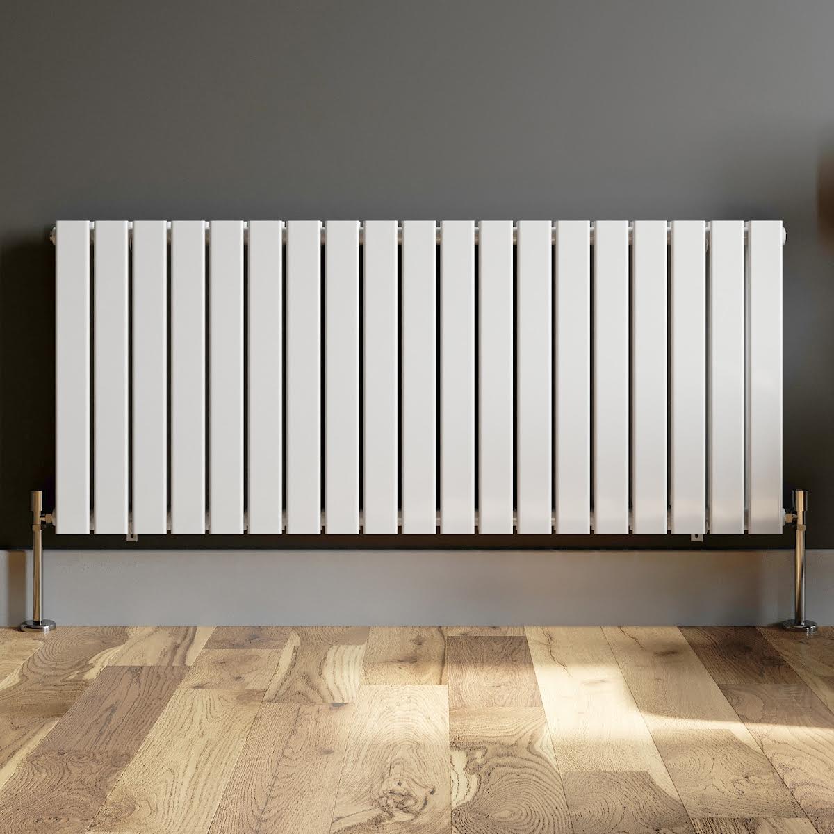 DuraTherm Double Flat Panel Designer Radiator 600x1440mm White