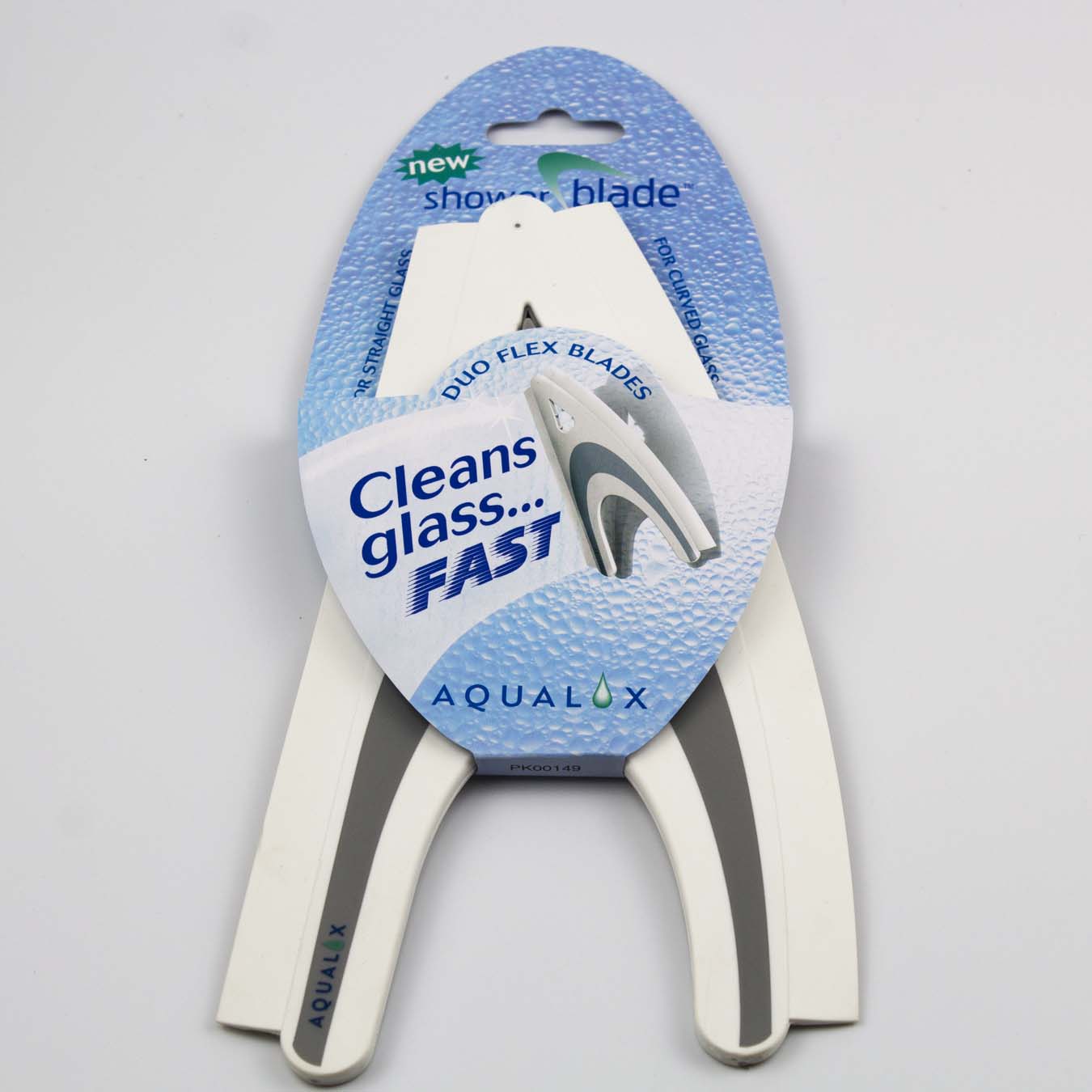 Aqualux Shower Blade Glass Cleaner Window Squeegee Easy Grip Wall ...