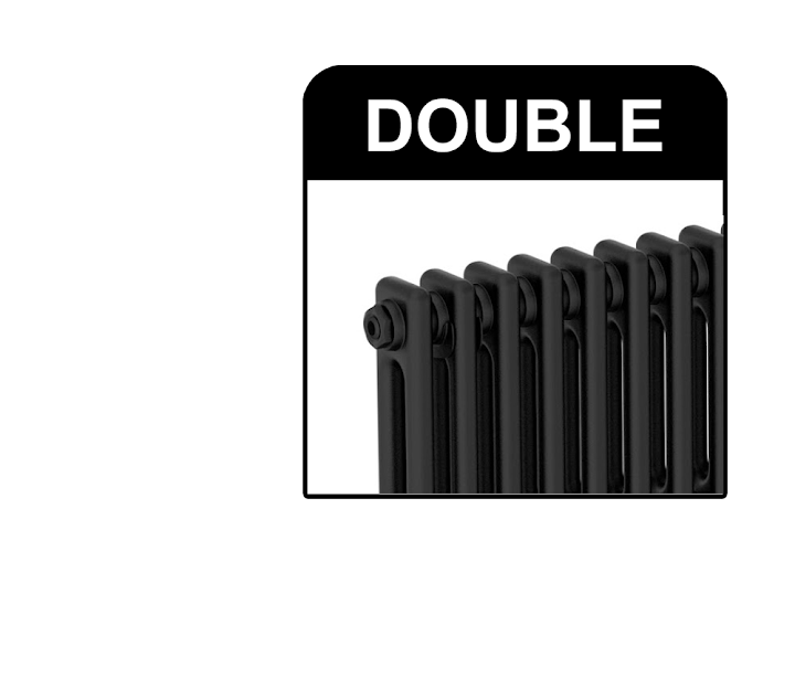 Park Lane Traditional Vertical Colosseum Double Bar Column Radiator ...