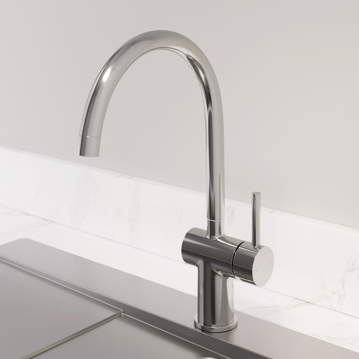Sauber Cascade Kitchen Mixer Tap Chrome