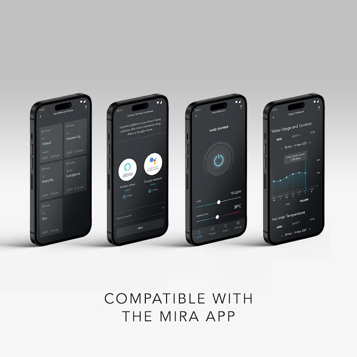 Mira Platinum Dual Ceiling Fed Wireless Digital - (HP/Combi)