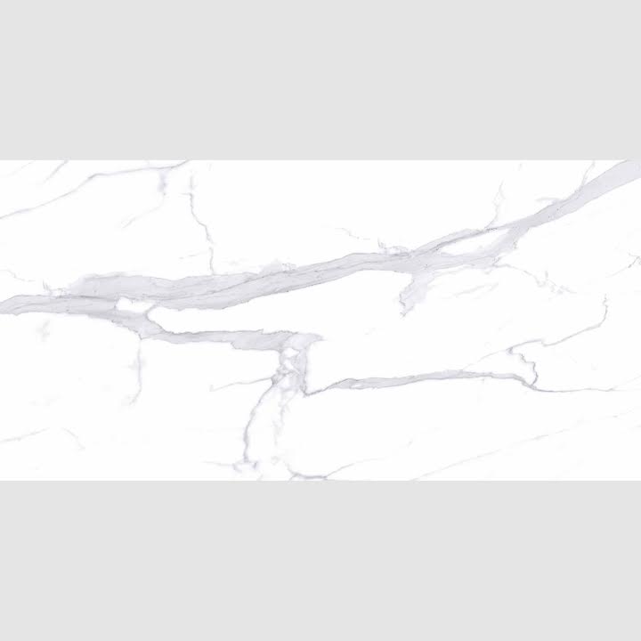 Amiata Kallone White Marble Gloss Porcelain Tiles 600 x 1200mm