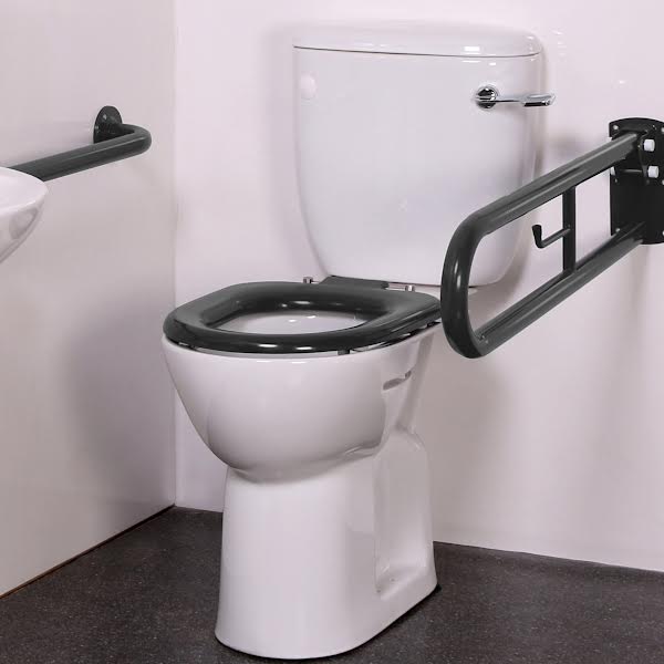 NymaPRO Close Coupled Doc M Pack Dark Grey Grab Rails Exposed Fixings ...