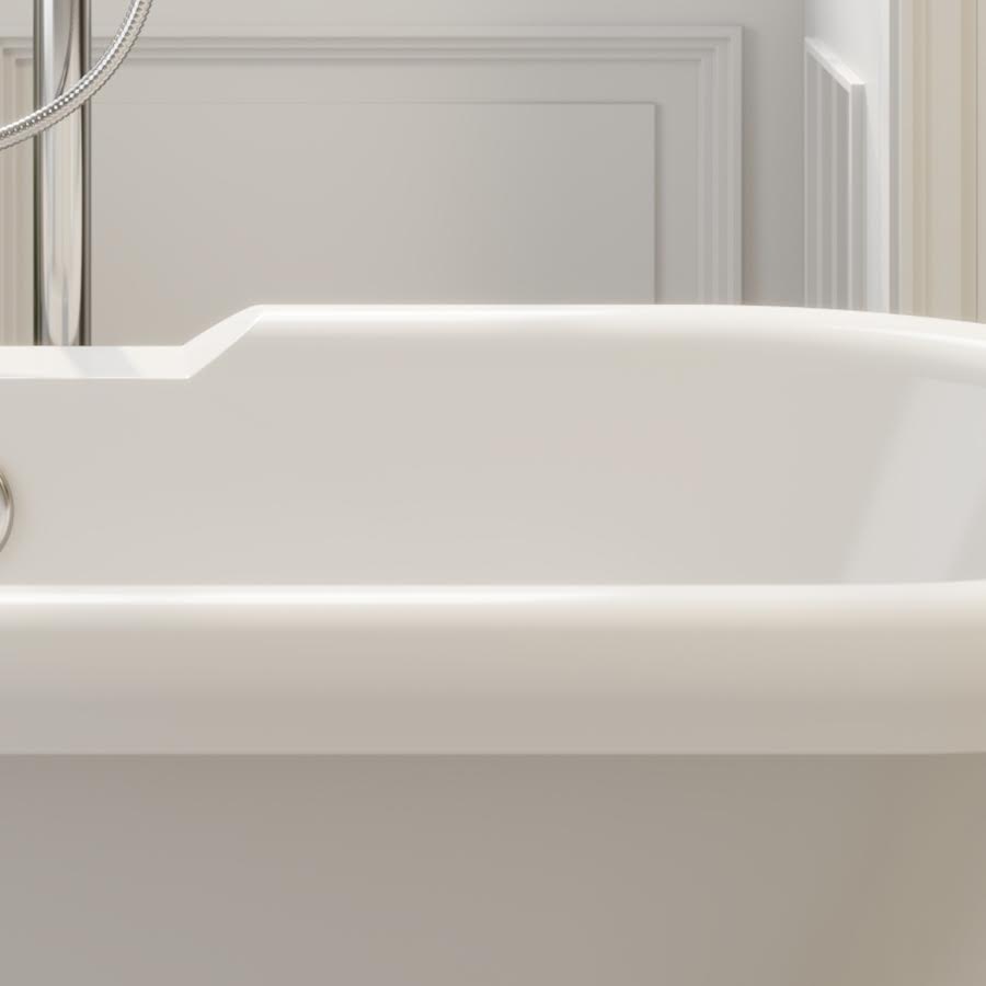 Park Lane Oxford Freestanding 1500mm Roll Top Bath With Dragon Fe