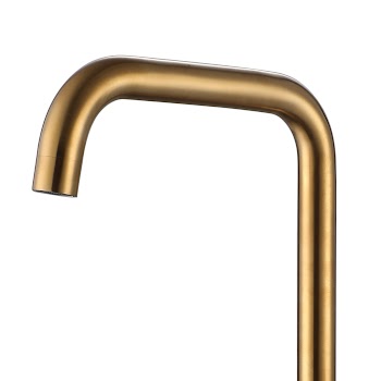 Reginox Rion Kitchen Sink Tap Swivel Spout Mixer Hot Taps Single Lever Gold