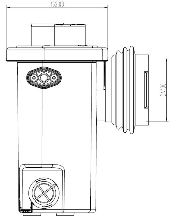 Flo-Force Max Slim Macerator Pump with 4 Inlets