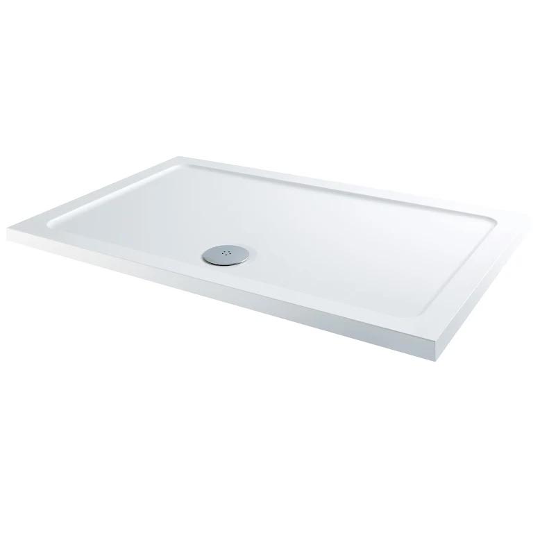 Diamond Walk In Shower Screens with 1400 x 800mm Non Slip Tray & Hinged ...